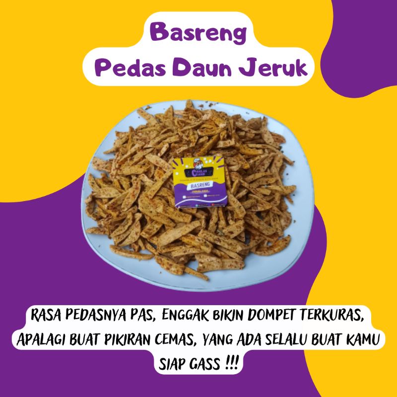Jual BASRENG RASA ORIGINAL DAUN JERUK DAN PEDAS DAUN JERUK 100GRAM ...