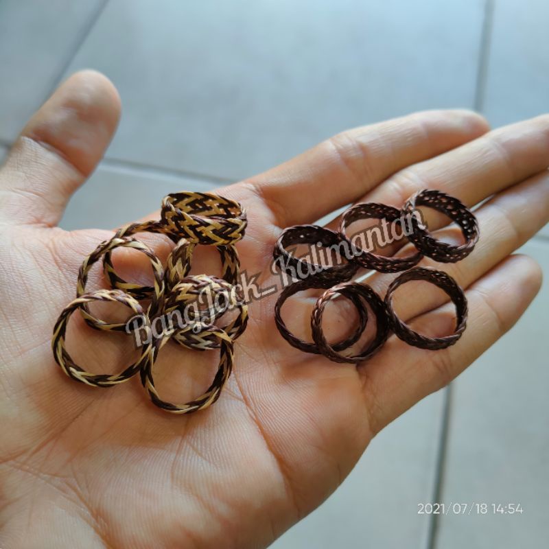 Jual CINCIN SIMPAI CINCIN AKAR ANYAMAN KHAS KALIMANTAN CINCIN AKAR ...