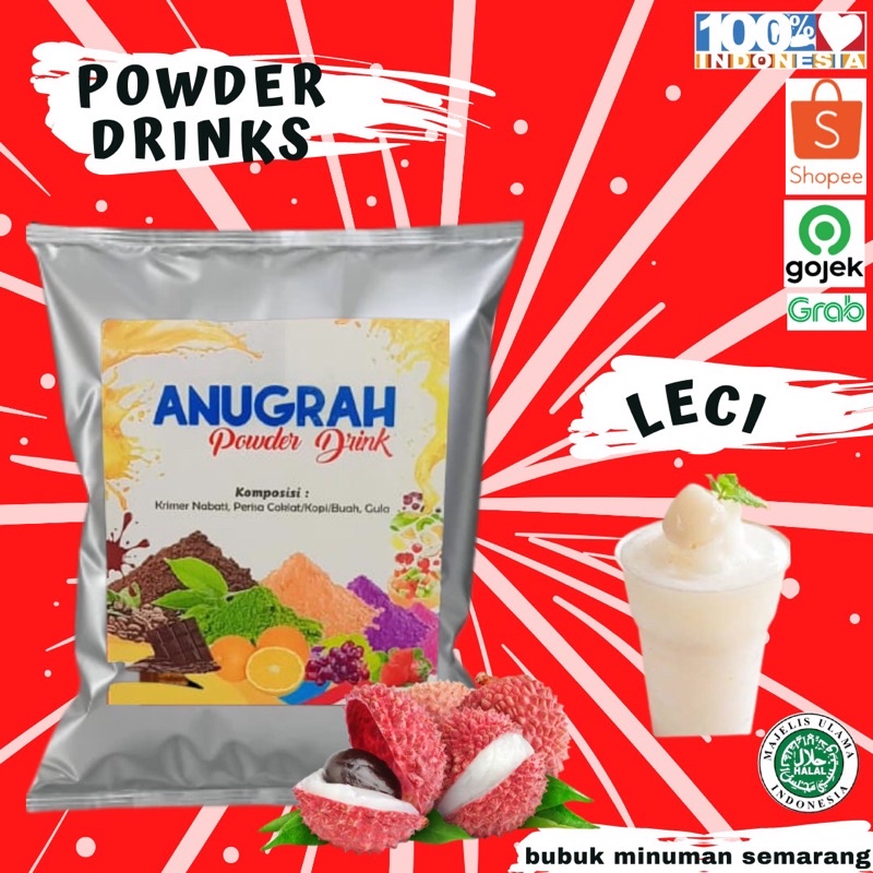 Jual BUBUK MINUMAN LECI LYCHEE reguler 500gr | Shopee Indonesia