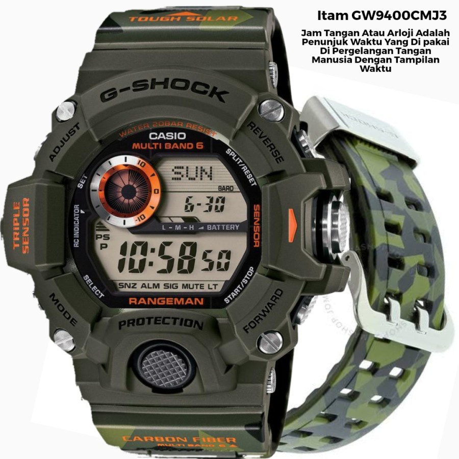Jual Promo!! Jam Tangan Casio G-shock GW-9400 Digital Strap Rubber Jam Tangan Pria Mewah Limited ...
