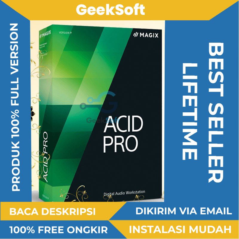 Jual Magix Acid Pro 9 Music Pro - produksi musik profesional untuk Win dengan fitur lengkap ...