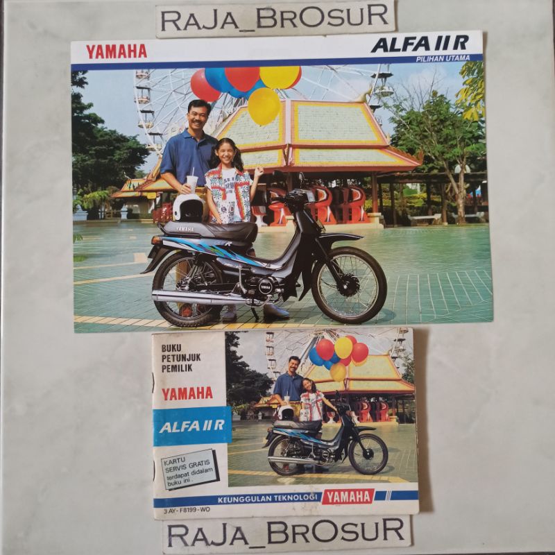 Jual Buku petunjuk pemilik/Manual book + Poster brosur katalog Yamaha Alfa IIR/Alfa2R 1994 1Set ...