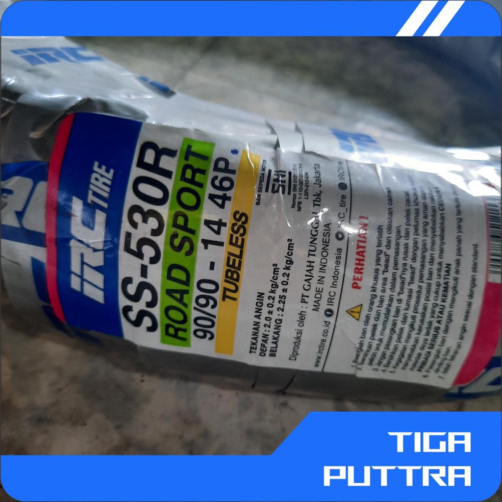 Jual Ban Luar IRC 90/90 R14 TUBLES (SS-530R ROAD SPORT 90/90-14 56P TUBLES) | Shopee Indonesia