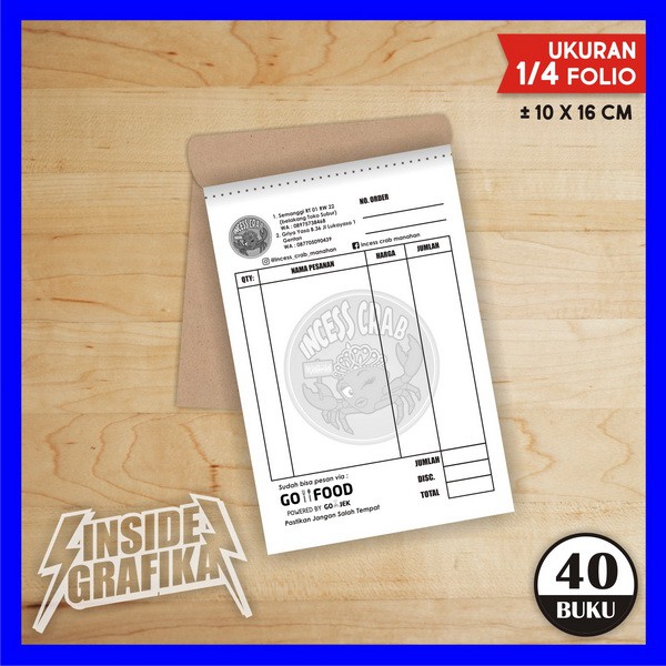 Jual Cetak Bikin Nota Rangkap 2 Ply Kwitansi Kuitansi Jual Usaha Toko ...