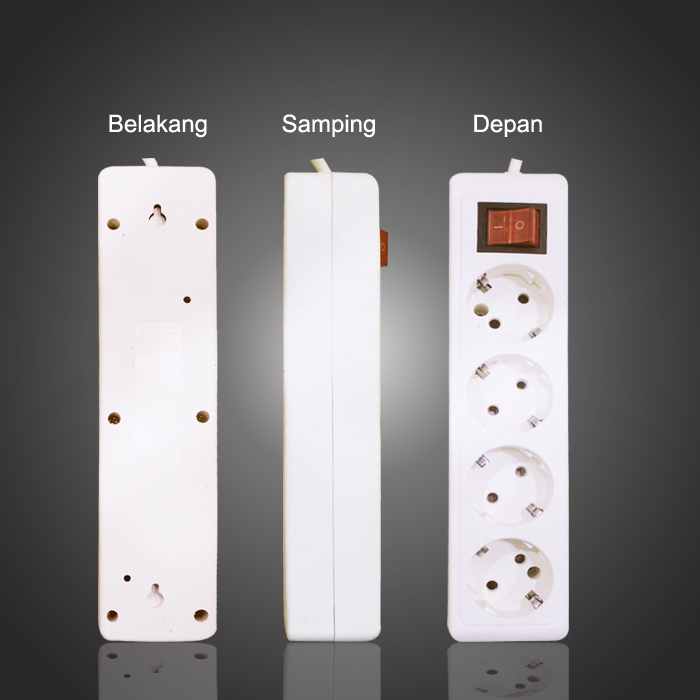 Jual Stop Kontak Kabel 2/3/4/5 Lubang 3 Meter Stop Kontak Listrik | Shopee Indonesia
