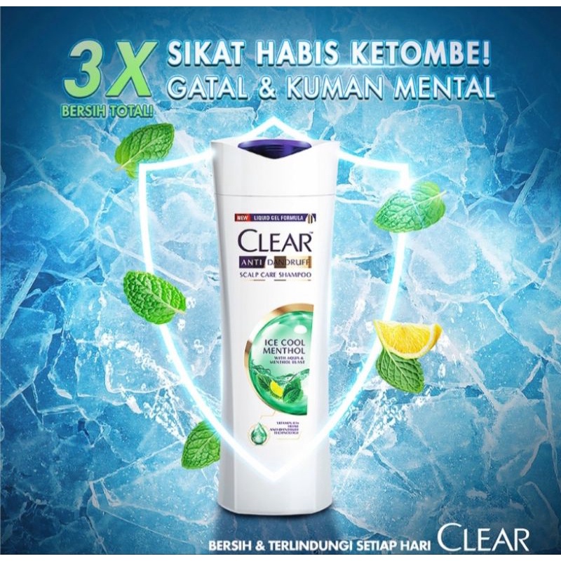 Jual Clear Shampoo 160ml Anti Dandruff Lemon Fresh Anti Ketombe Coconut ...