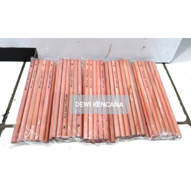 Jual Pensil Kayu Polos HB / Pensil Seminar 1 Pak isi 12 Pensil /Pensil ...