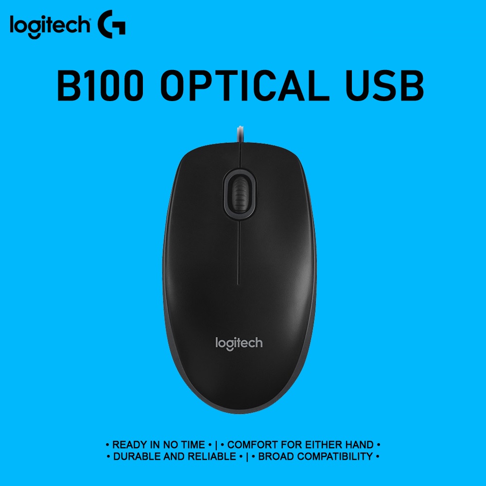 Jual Logitech Business B100 Optical USB Mouse | Shopee Indonesia