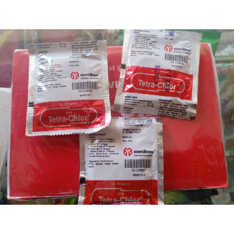 Jual TETRACHLOR 1BOX ISI 50 SACHET @ 10 KApsul | Shopee Indonesia