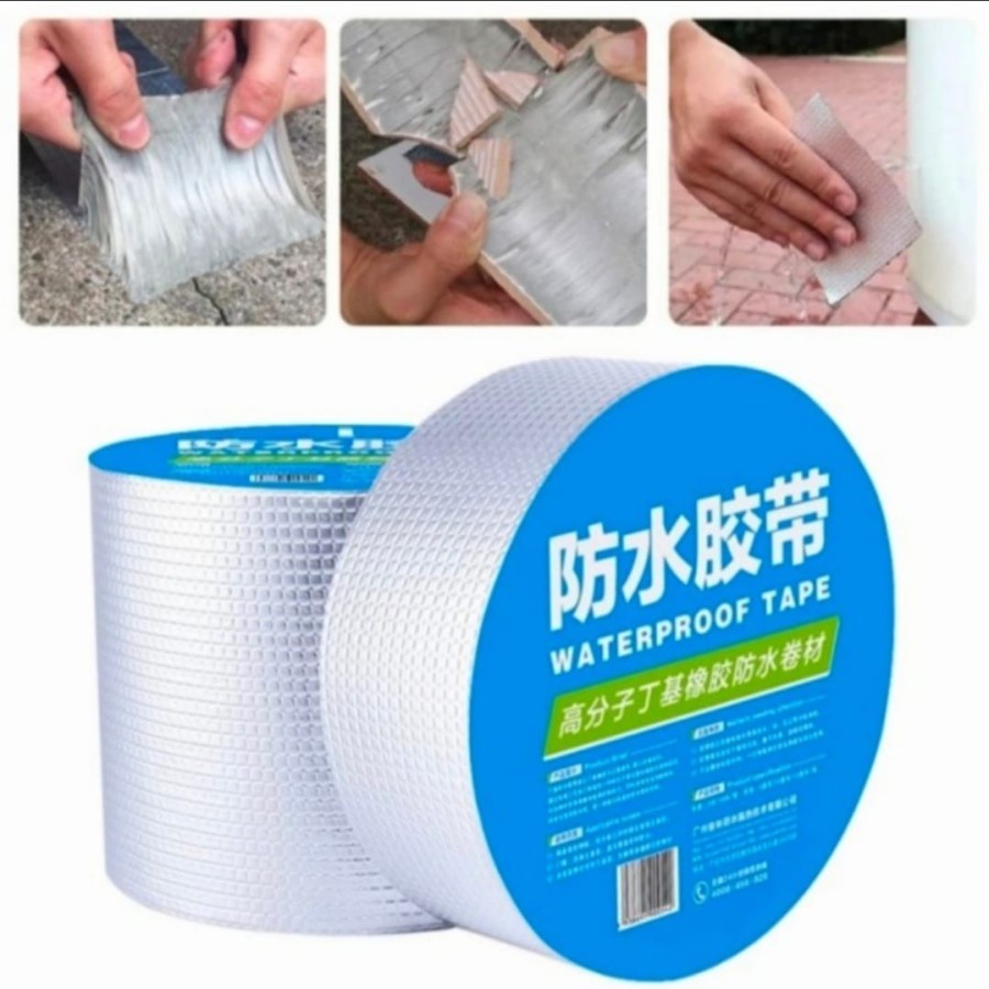 Jual Lakban Anti Bocor Anti Air Aluminium Foil Waterproof Tape | Shopee Indonesia