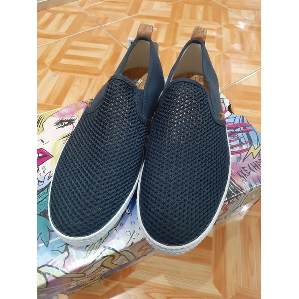 Jual Sepatu H&M Original slip on navy | Shopee Indonesia