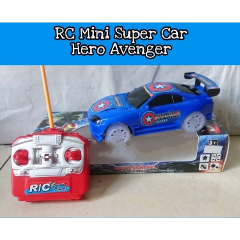 Jual RC mini super hero car | RC sedan lampu kecil | Shopee Indonesia