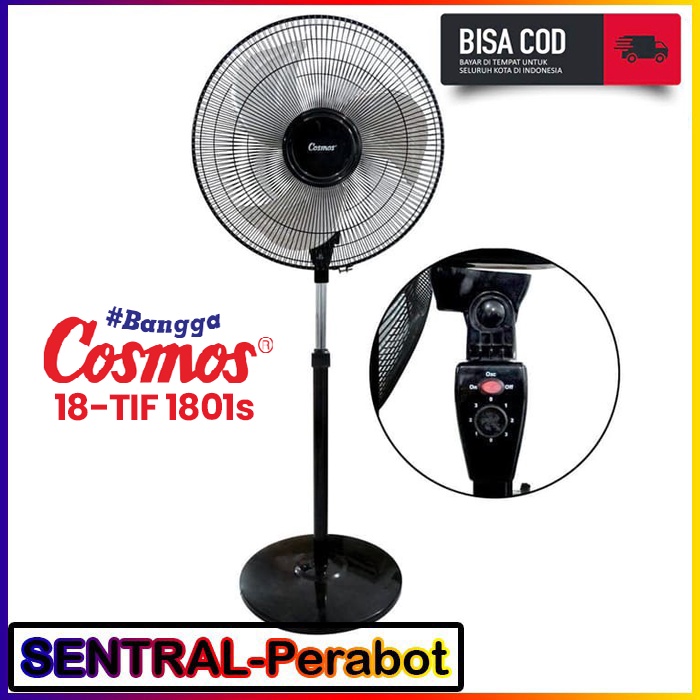 Jual Cosmos 18-TIF 1801s Kipas Angin Berdiri Stand Fan Tornado Besi 18 ...
