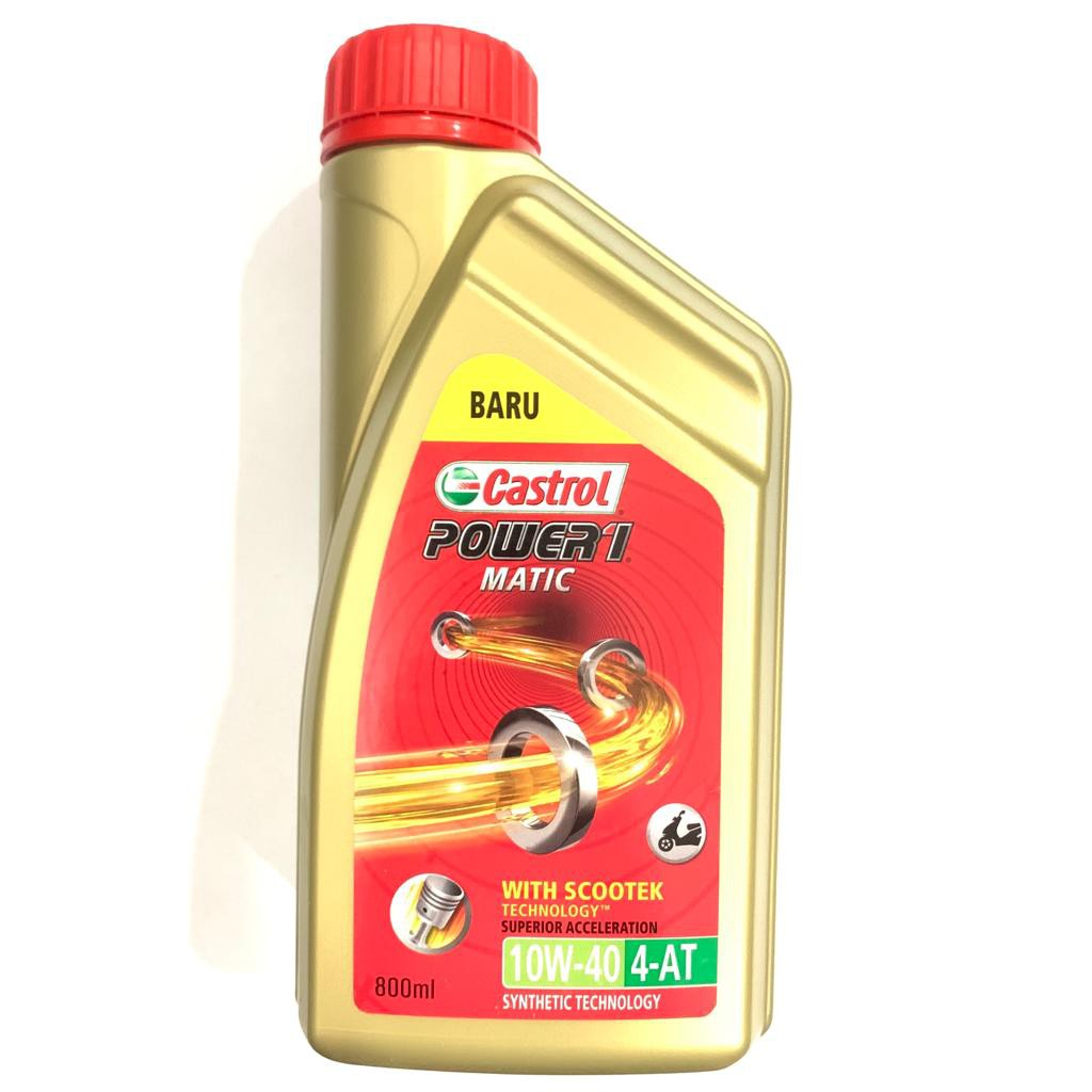 Jual OLI MOTOR MATIC CASTROL POWER 1 SCOOTER 10W40 4T FULL SYNTHETIC ...