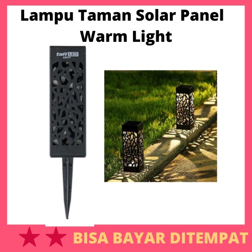 Jual Lampu Taman Solar Panel Garden Ground Plug Warm Light / Lampu ...