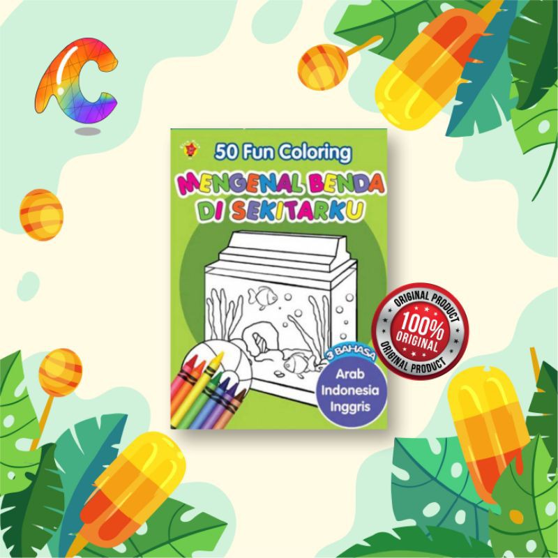 Jual 50 Fun Coloring:Mengenal Benda di Sekitarku | Shopee Indonesia