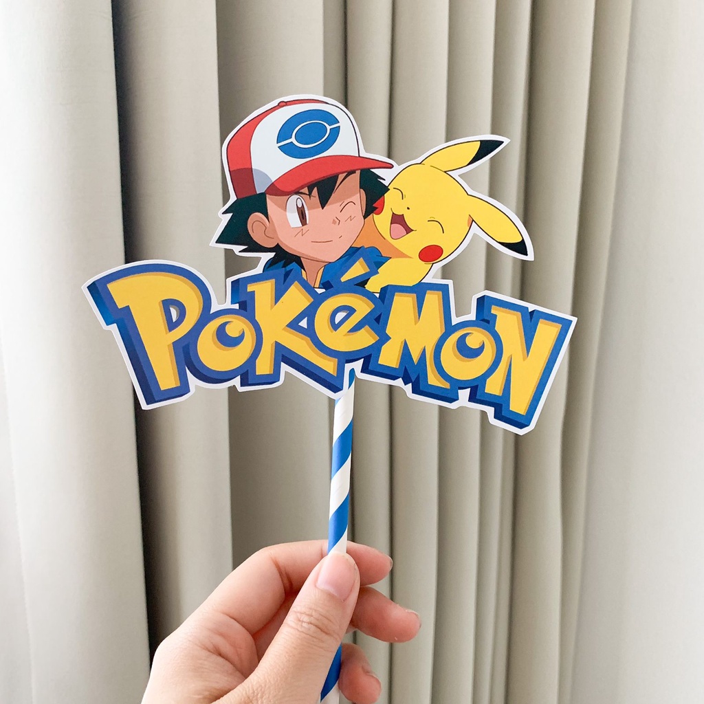 Jual PokeMon Pikachu Single / Hiasan Kue Ulang Tahun / Topper Cake ...