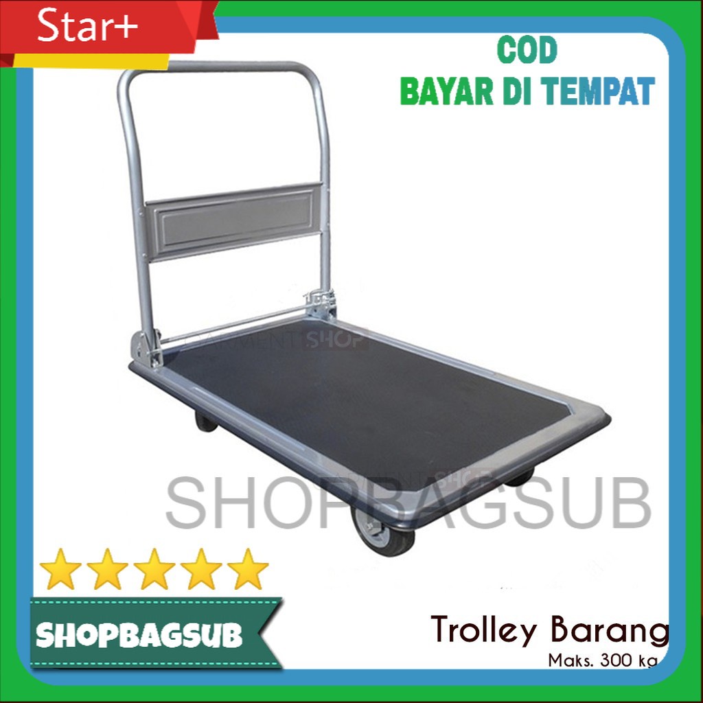 Jual Trolley Barang Lipat Hand Truck Model Besi 300 Kg | Shopee Indonesia