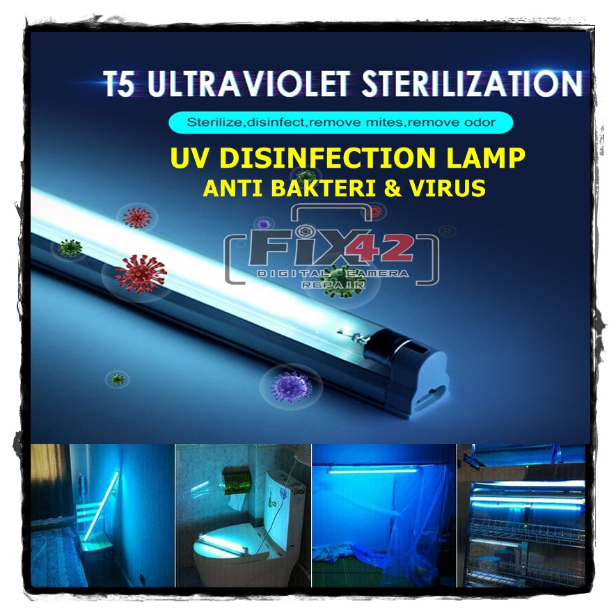 Jual Lampu UV Ultraviolet Sterilizer Virus Bakteri Tungau Germicidal 8W T5 | Shopee Indonesia