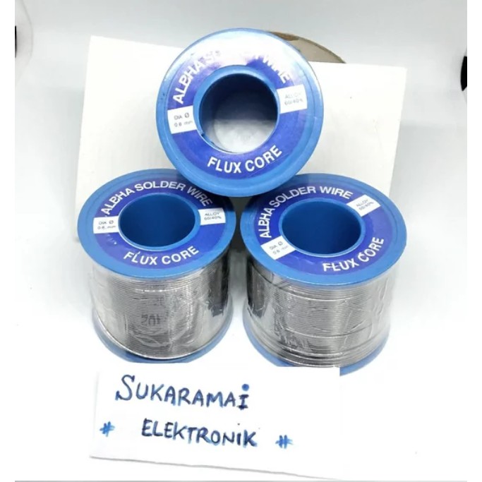 Jual TIMAH ALPHA ALBHA roll Timah solder wire alfa 250g 1/4kg | Shopee ...