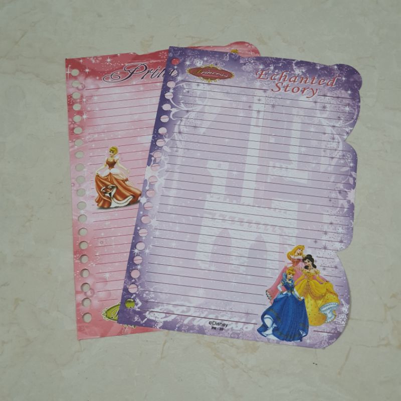 Jual Kertas Isi Binder Karakter Disney Princess | Shopee Indonesia