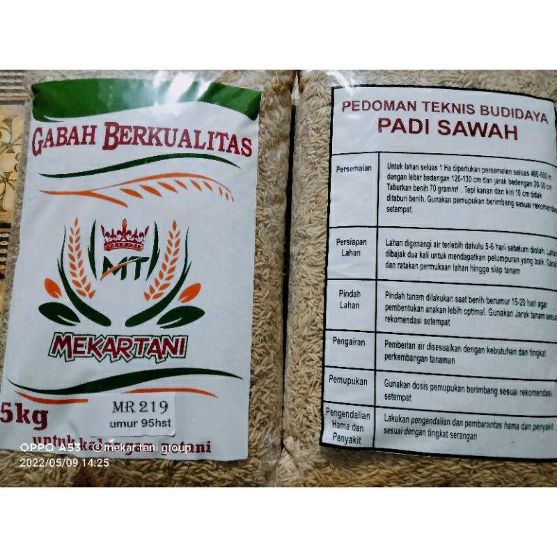 Jual mr 219 MR219 benih padi kemasan 5kg | Shopee Indonesia