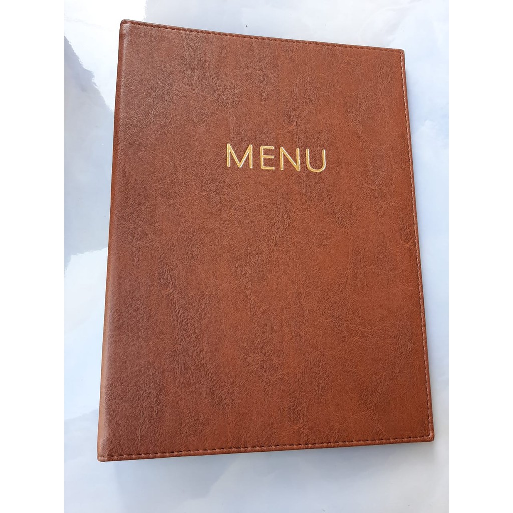Jual PERCETAKAN BUKU MENU RESTORAN RESTO KULIT - READY STOCK | Shopee ...