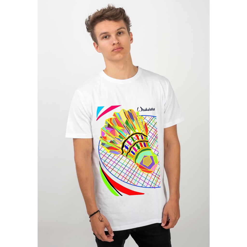 Jual Kaos Bergambar Raket dan Shuttle Cock Badminton/Bulutangkis Lengan ...