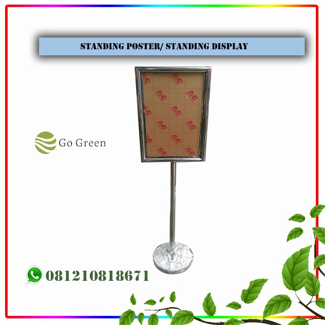 Jual JUAL STANDING POSTER, STANDING DISPLAY STAINLESS, PAPAN IKLAN ...