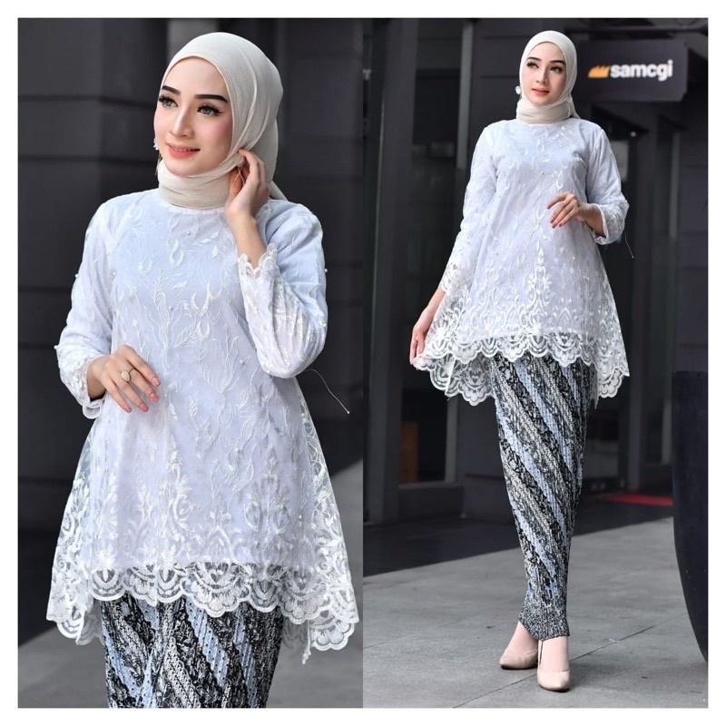 Jual Ai-COD-SET KEBAYA AZKIA- BAJU KEBAYA MODERN - - NASYEF COLLECTION ...