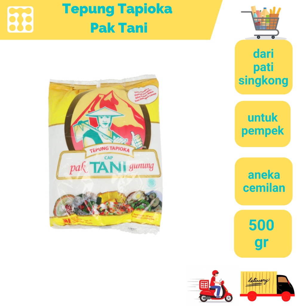 Jual Tepung Tapioka Pak Tani 500 Gr | Shopee Indonesia
