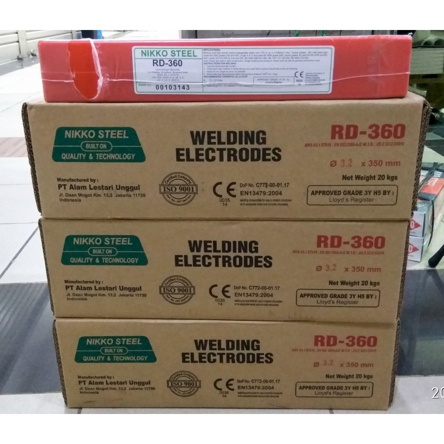 Jual Kawat Las NIKKO STEEL RD-360 - AWS E 7016 Dia 2,6mm|3,2mm|4,0mm|5kg | Shopee Indonesia