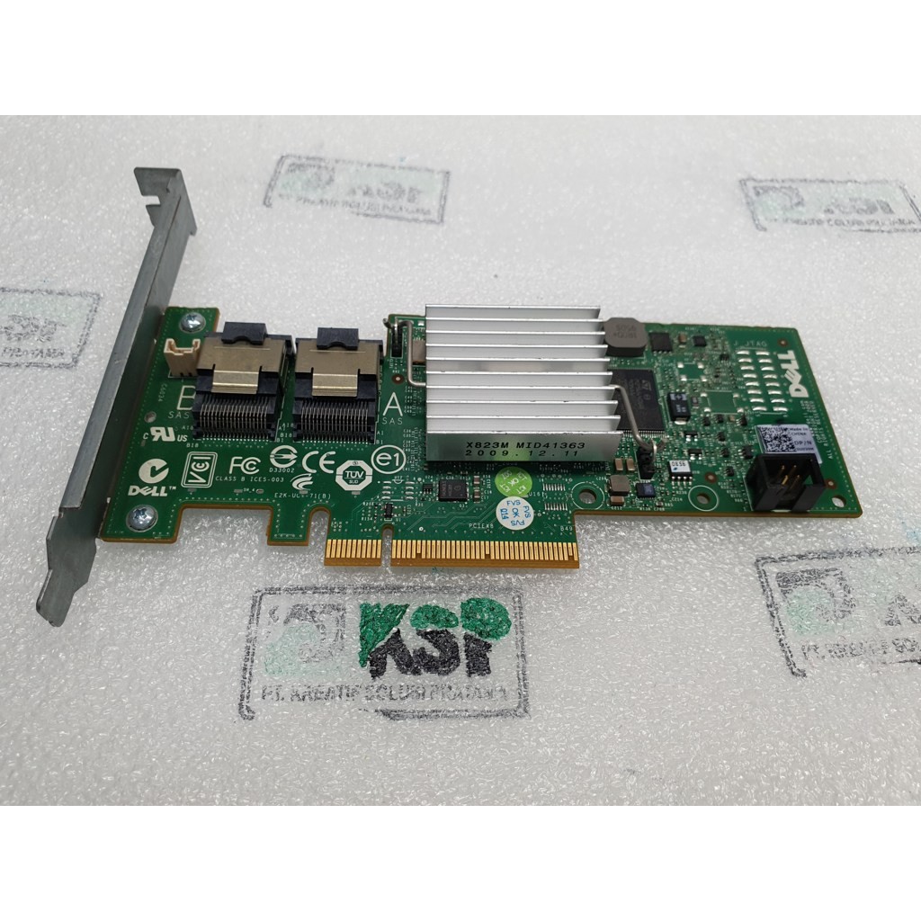 Jual Dell U039M PERC H200 PCI-e 6Gb-s SAS-SATA RAID Controller Card ...