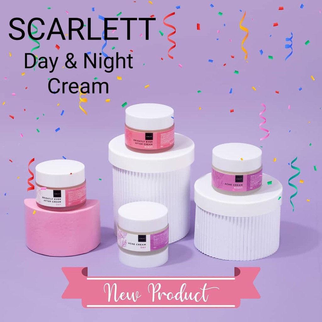 Jual SCARLETT Day Cream / Night Cream 20g | Shopee Indonesia