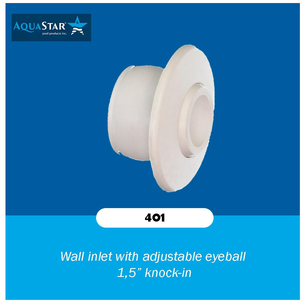 Jual Wall Inlet Fitting Kolam Renang 1.5 Inch Aquastar Made In USA ...