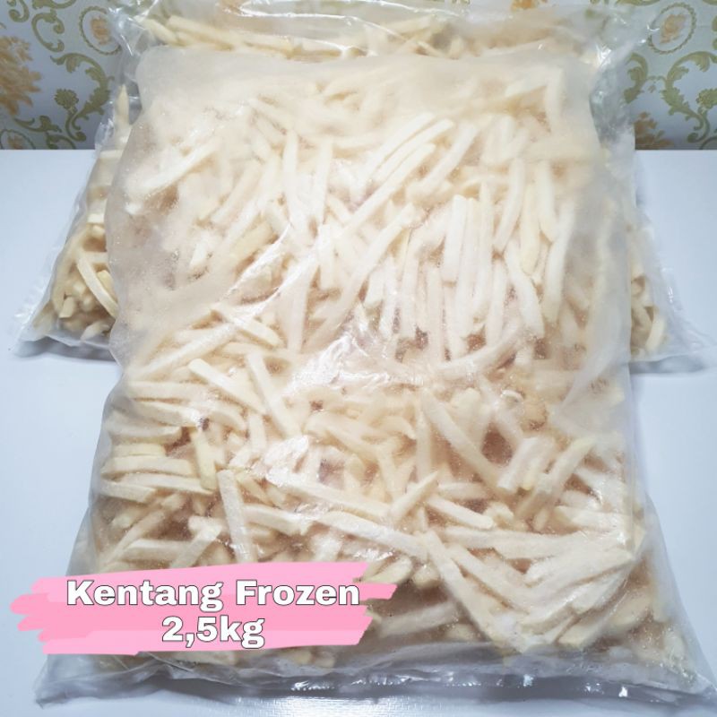 Jual KENTANG FROZEN 2,5kg/ FRENCH FRIES / KENTANG BEKU / FROZEN FOOD ...