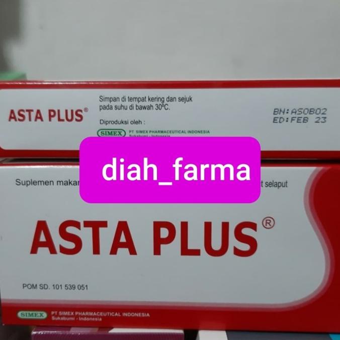Jual ASTA PLUS perbok isi 30 kaplet | Vitamin & Multivitamin | Shopee ...