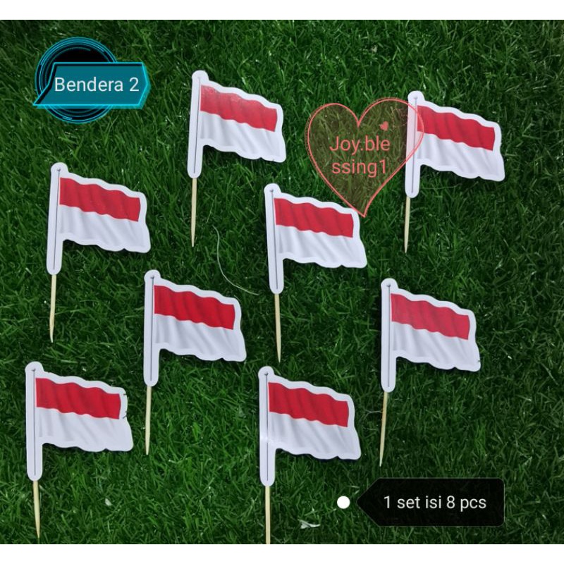 Jual TOPPER KEMERDEKAAN HUT RI BENDERA MERAH PUTIH GARUDA PER SET ...