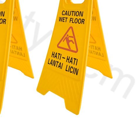 Jual Caution Wet Floor Sign / Papan Peringatan Lantai Basah Licin ...