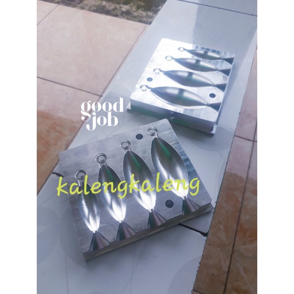 Jual cetakan timah jantung timah pancing (100,200,300,400gram) | Shopee ...
