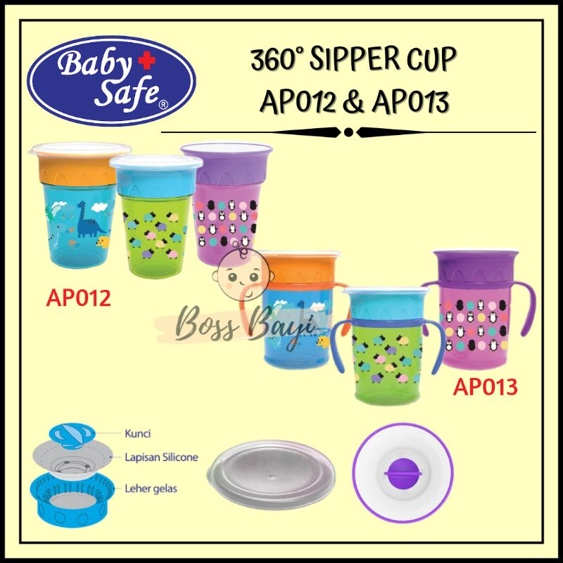 Jual BABY SAFE 360° Sipper Cup-Training Cup-Gelas Minum Anak AP012 ...