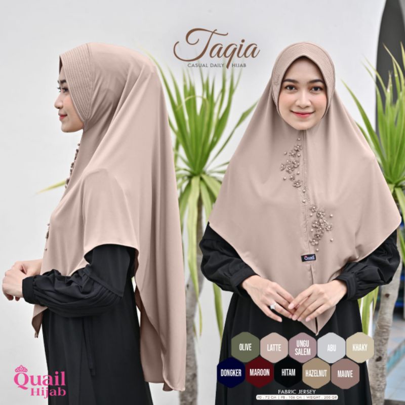 Jual Jilbab Taqia ori Quail | Shopee Indonesia