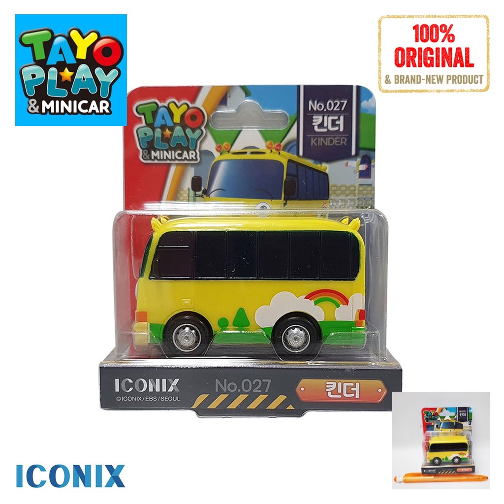 Jual Iconix Tayo The Little Bus Play Minicar Kinder Korean Toys Animation Mainan Anak Original ...