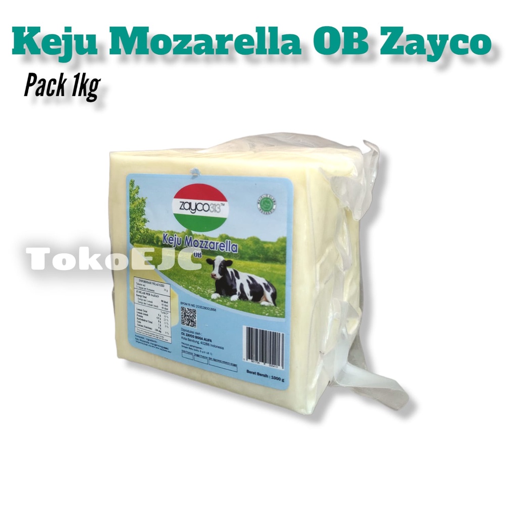 Jual Keju Mozarela Mozarella Cheese OB Zayco 1kg | Shopee Indonesia