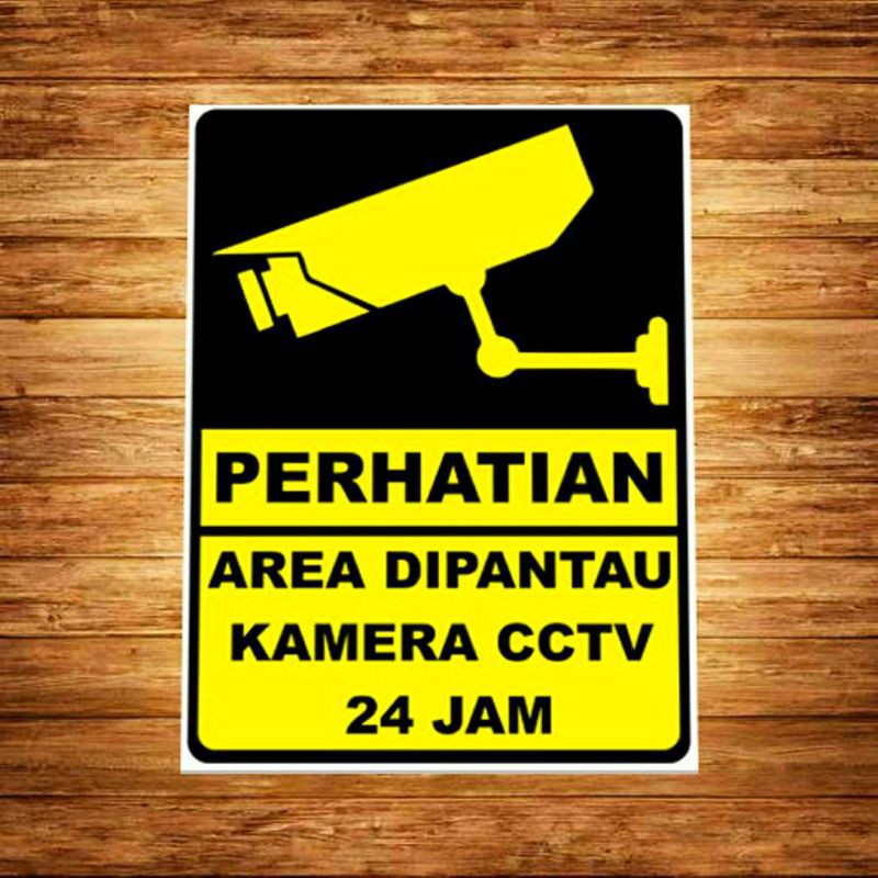 Jual Stiker Cctv / STICKER CCTV / Area di pantau Cctv | Shopee Indonesia