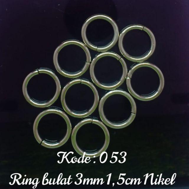 Jual Ring bulat besi ( harga satuan ) Ukuran 2cm s/d 8cm warna emas dan nikel | Shopee Indonesia