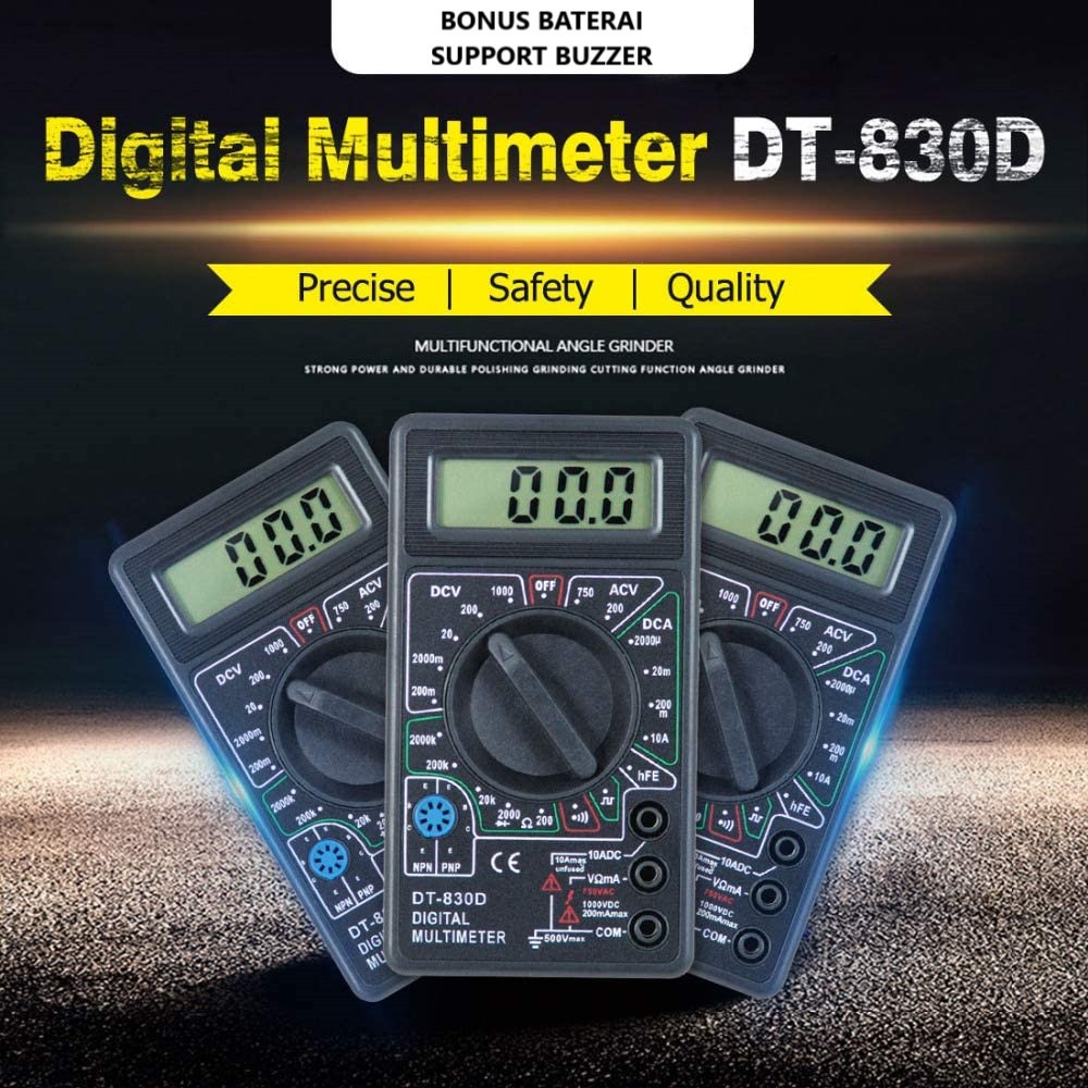 Jual Digital Multimeter DT-830D Lengkap Dengan Buzzer | Shopee Indonesia