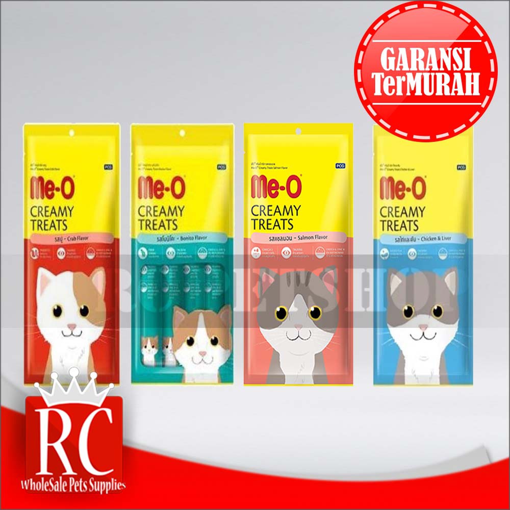Jual Meo Creamy Treats Snack Kucing me-o meo 15 Gram | Shopee Indonesia