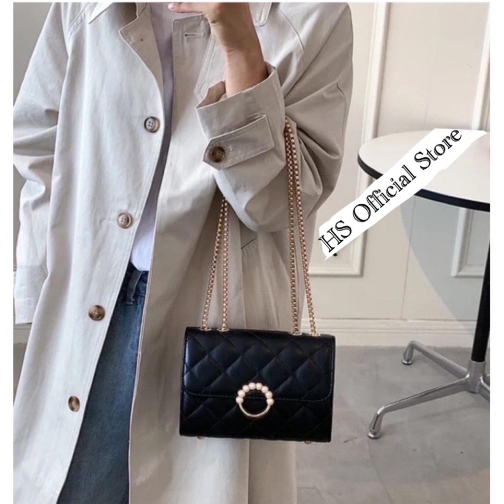 Jual PROMO!!! Tas Selempang Wanita Kekinian HS 001 MUTIARA | Shopee ...