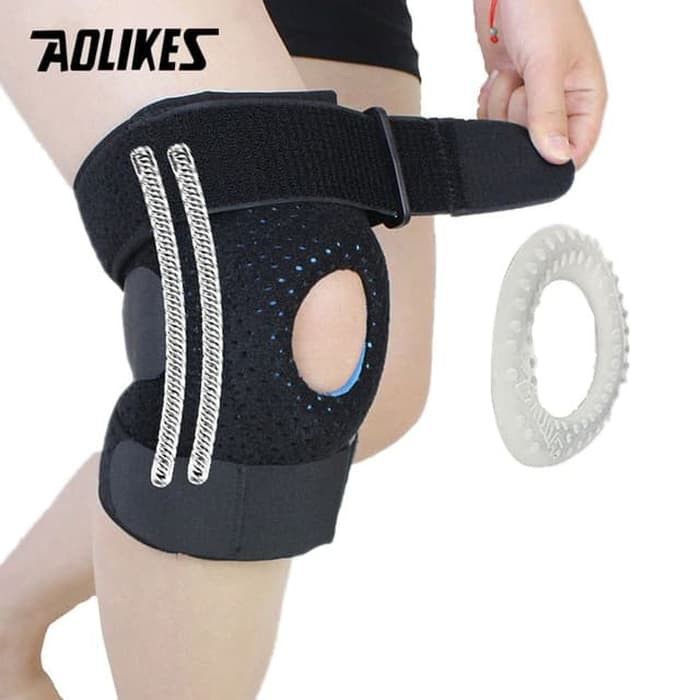 Jual Aolikes 7915 Knee Support Brace 4 Spring - Pelindung lutut Deker ...